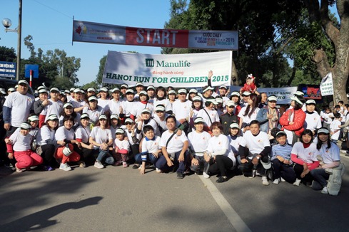 Manulife Việt Nam chạy bộ vì trẻ em tại Hà Nội | Thời báo Tài chính ...